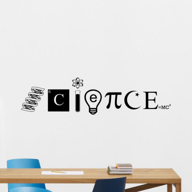 Science Wall Decal Classroom Sign Vinyl Sticker Education - Etsy