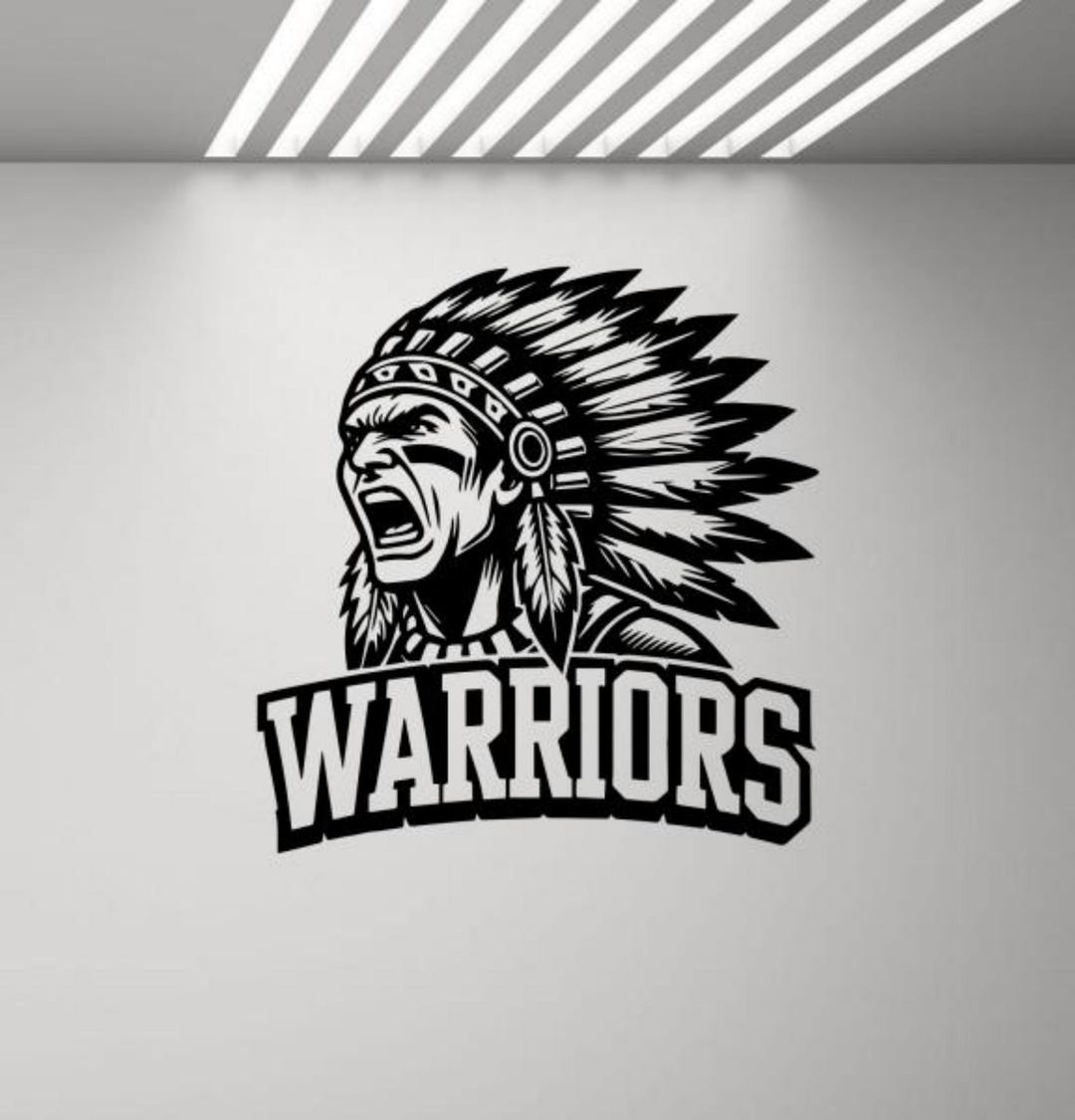 Warriors Wall Decal Vinyl Sticker Mascot Football Basketball Baseball ...