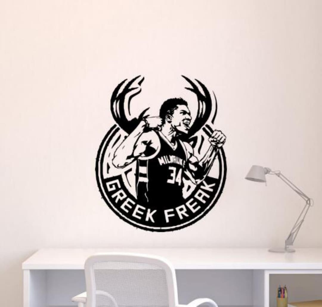 Greek Freak Wall Decal Vinyl Sticker Sign Antetokounmpo Poster ...
