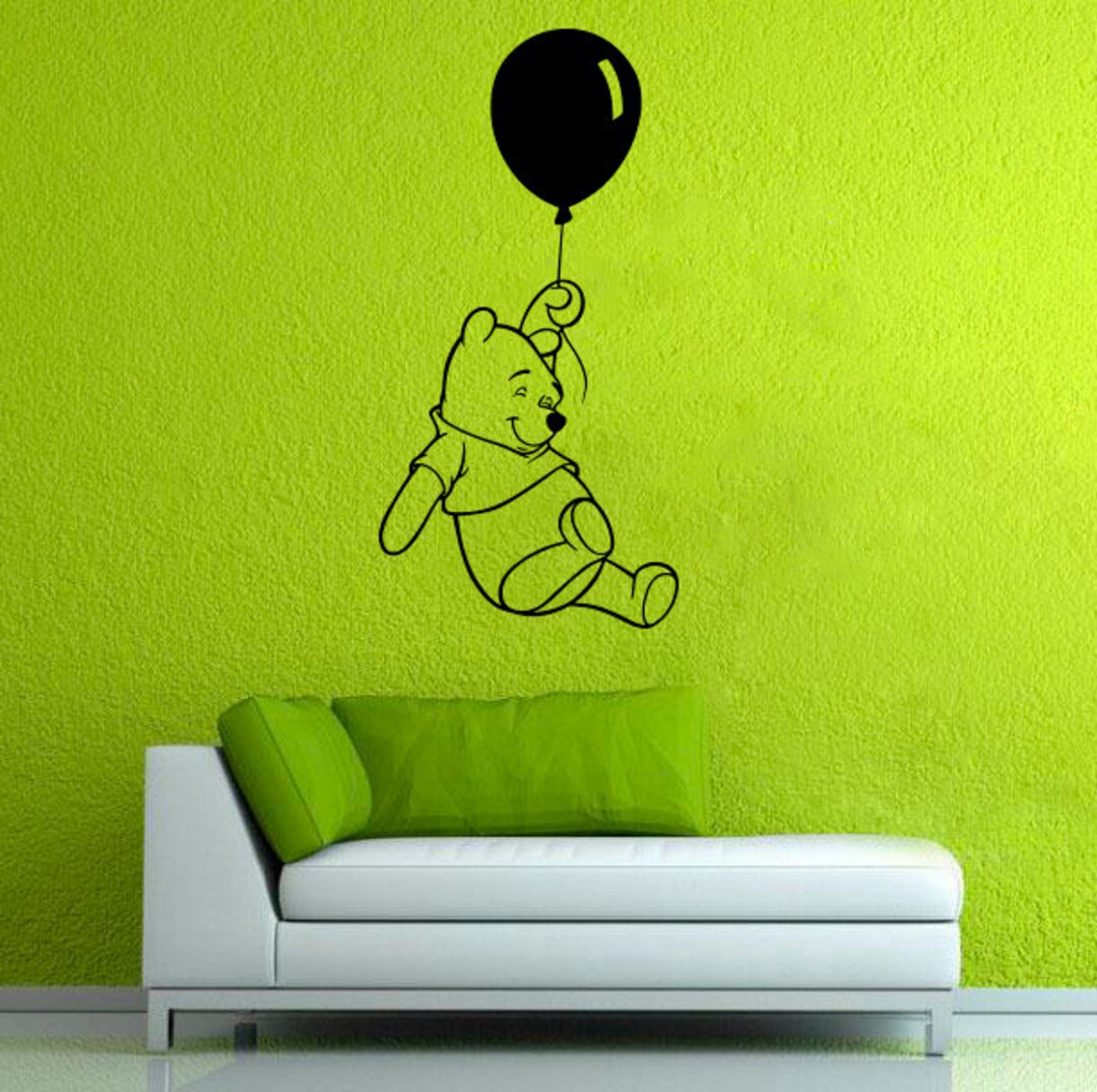 Winnie the Pooh Vinyl Decal Pooh Bear Wall Sticker Nursery - Etsy