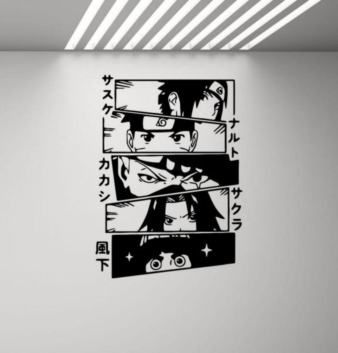 Anime Wall Decal Vinyl Sticker Sign Characters Manga Wall Decor Anime ...