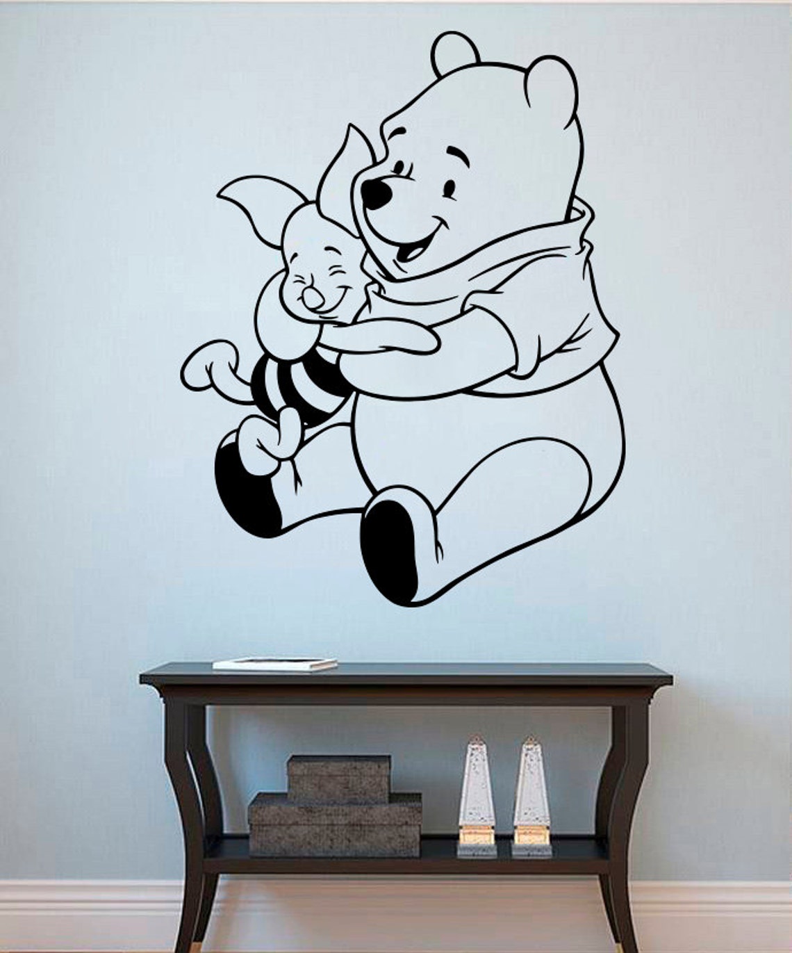 Winnie the Pooh Vinyl Sticker Pooh Bear Wall Decal Nursery - Etsy
