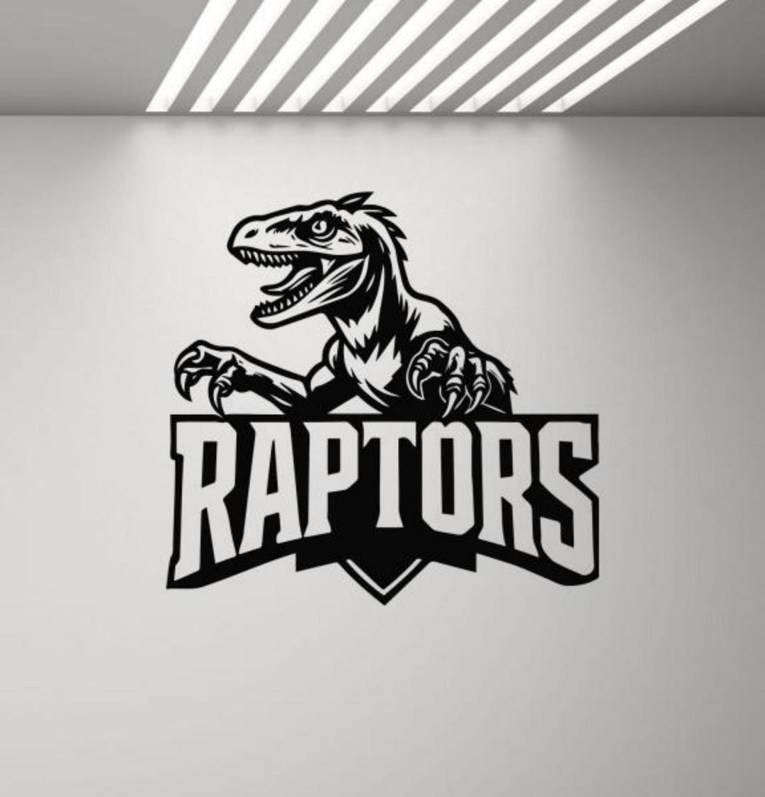 Raptors Wall Decal Vinyl Sticker Mascot Football Basketball Baseball ...