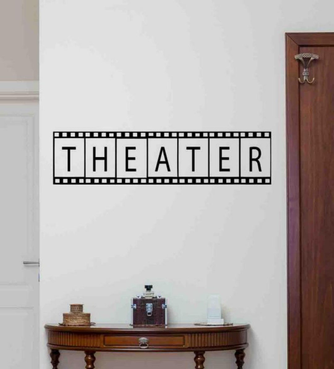 Theater Wall Decal Vinyl Sticker Cinema Decor Film Strip Sign Movie ...