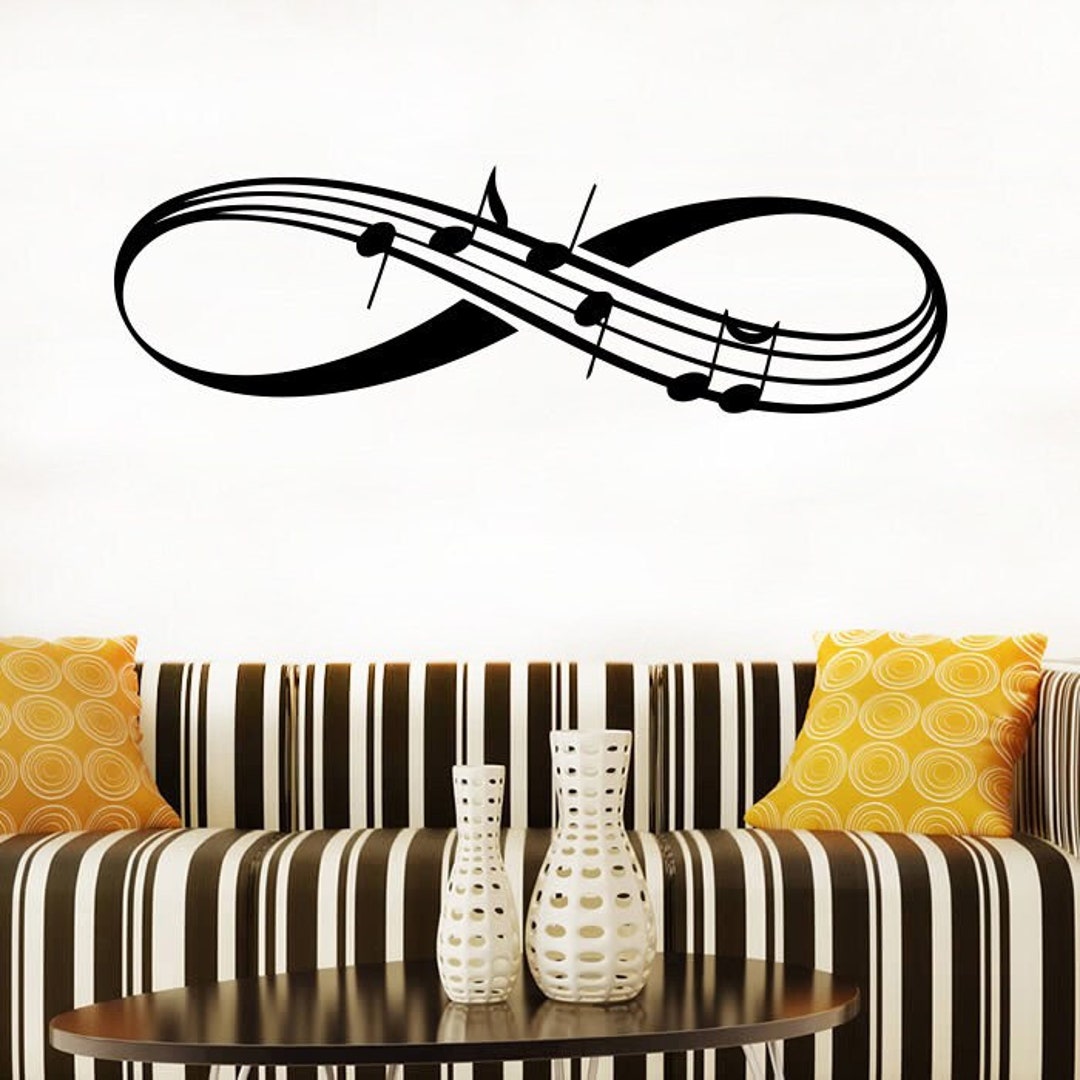 Infinity Wall Decal Vinyl Sticker Infinity Music Sign Infinity Symbol ...