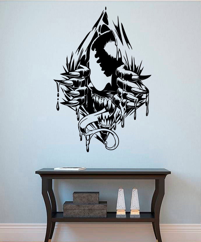 Venom Wall Decal Venom Vinyl Sticker Superhero Wall Stickers | Etsy