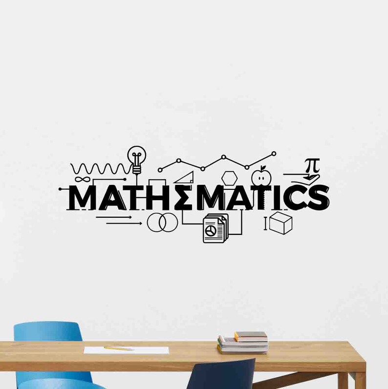 Mathematics Wall Decal Math Classroom Decor School Vinyl - Etsy UK