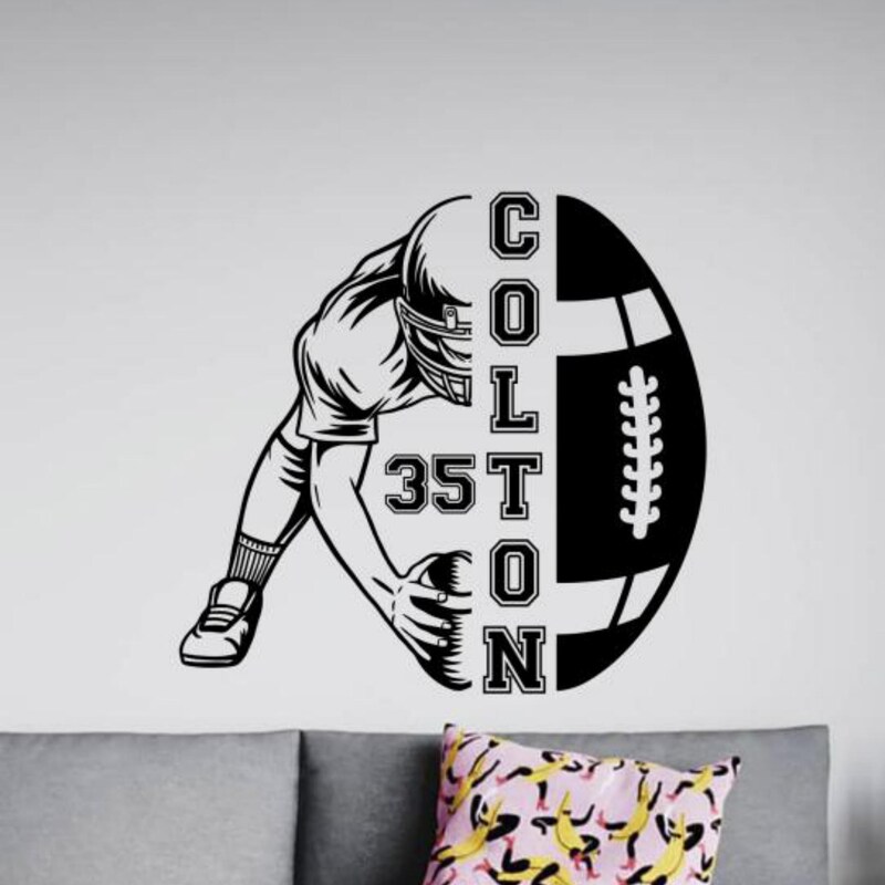 Football Wall Decals - Etsy