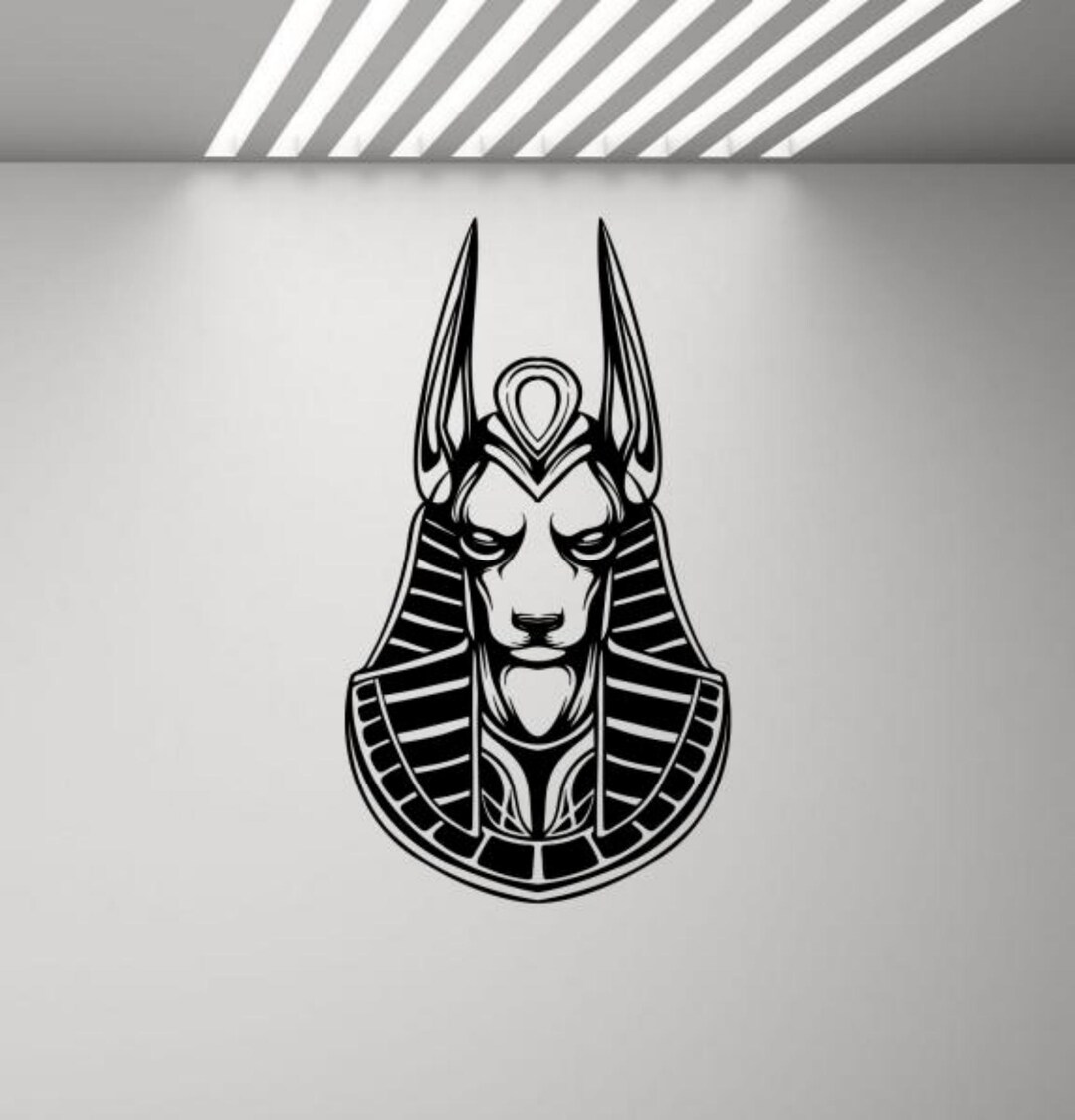 Anubis Wall Decal Vinyl Sticker Egyptian God Sign Egypt Wall Decor Gift ...