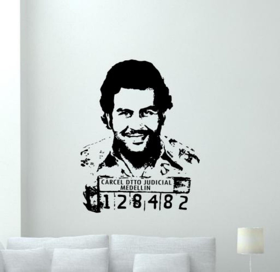 Pablo Escobar Pared Calcomanía Vinilo Cartel Narcos Regalo - Etsy México