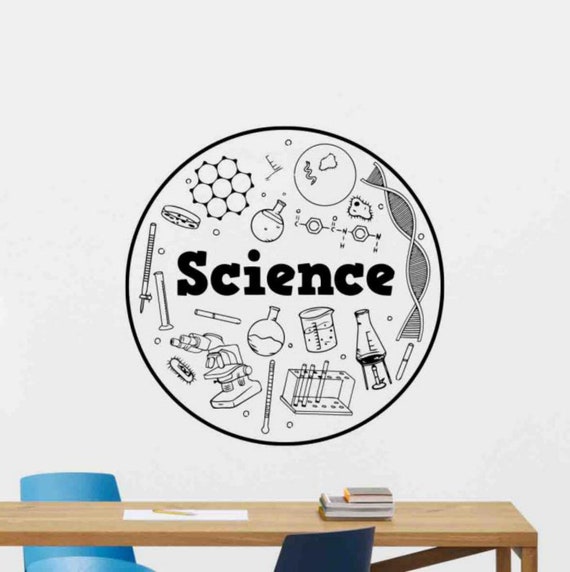 Science Wall Decal Classroom Sign Vinyl Sticker Education | Etsy