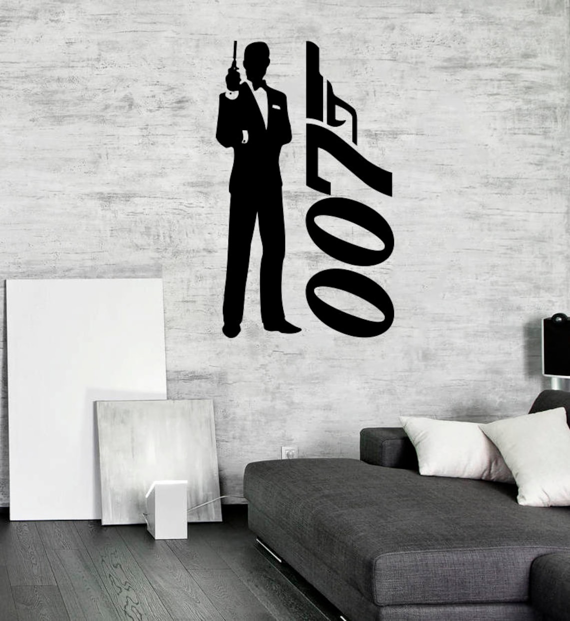 James Bond Vinyl Sticker Agent 007 Decoration Action Film Wall - Etsy