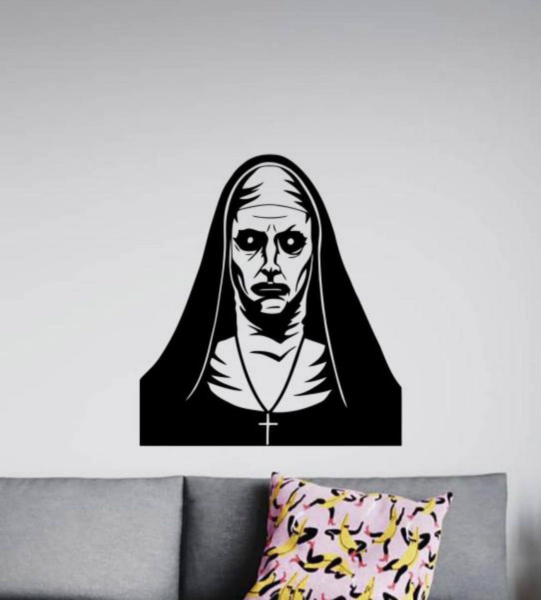 The Nun Conjuring Wall Decal Vinyl Sticker Valak Horror Movie Sign ...