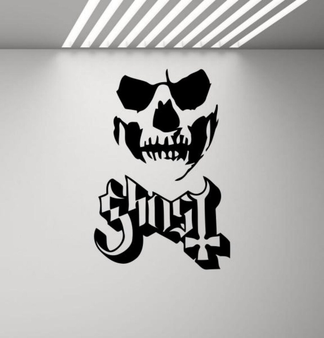 Ghost Band Papa Wall Decal Vinyl Sticker Skull Rock Sign Music Wall ...
