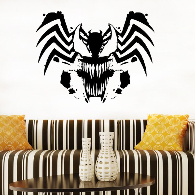 Venom Logo Wall Decal Venom Vinyl Sticker Superhero Wall - Etsy