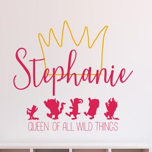 Where the Wild Things Are Wall Decal, Personalized Wild Things Wall ...