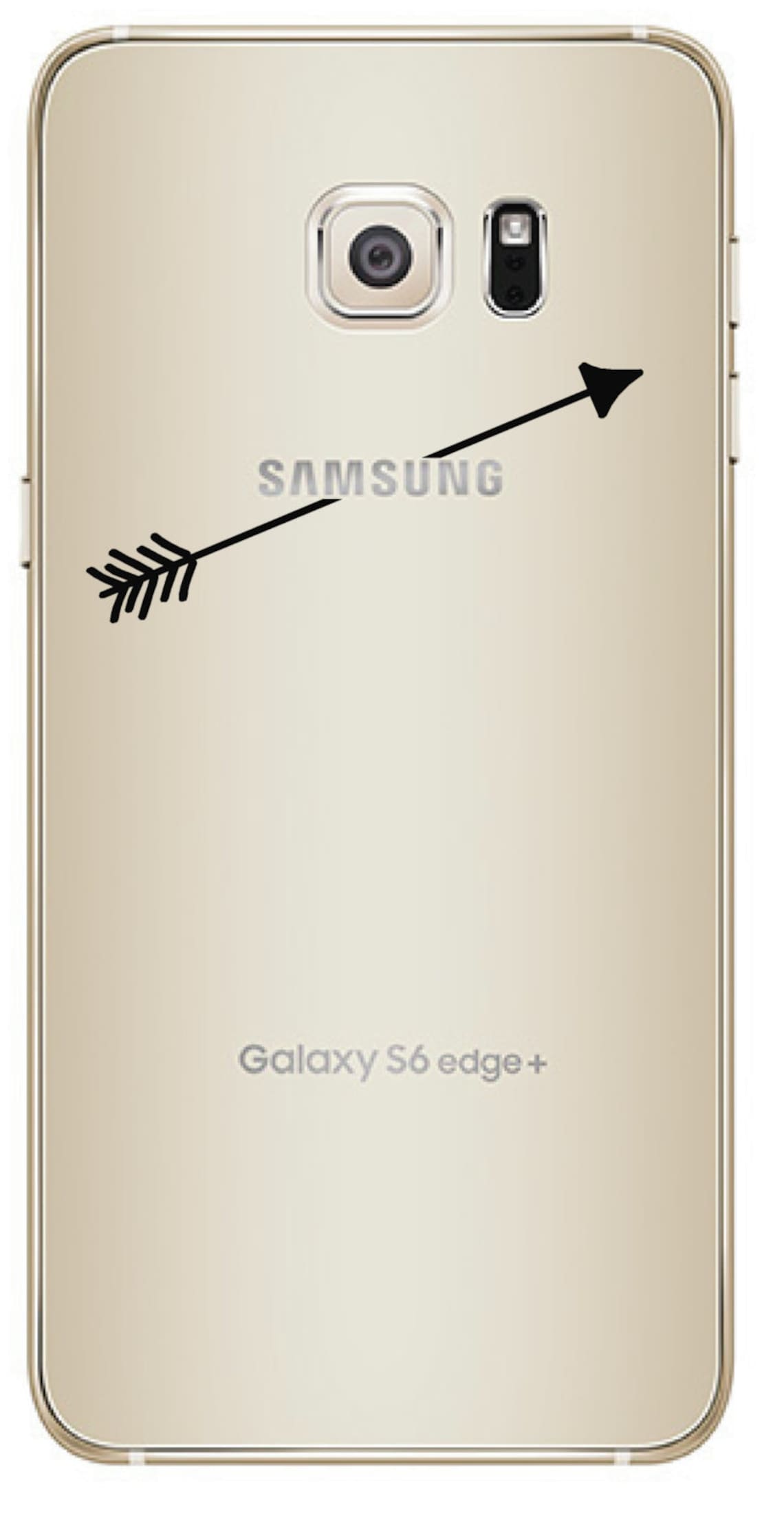 Arrow Through the Apple Iphone, Arrow Through the Samsung Galaxy, Arrow ...