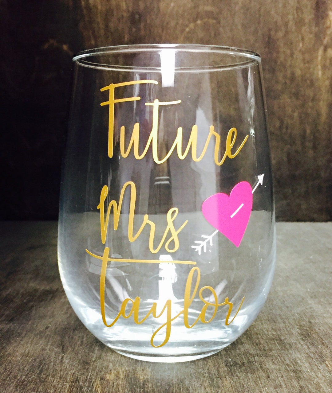 Future Mrs Glass Future Mrs Wine Glass Future Mrs Stemless Wine Glass
