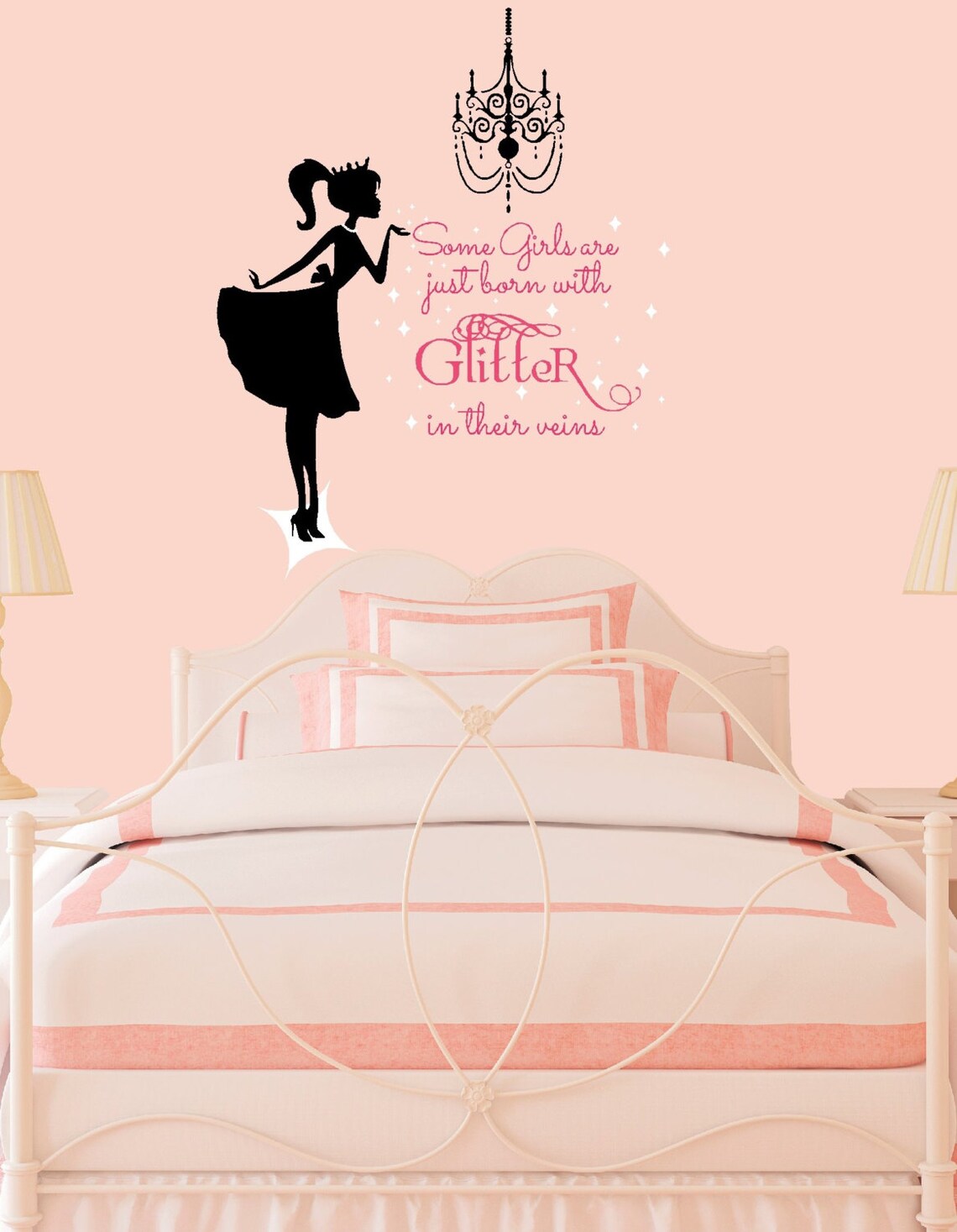 Nursery Wall Decal Girls Wall Decalprincess Wall Decal - Etsy