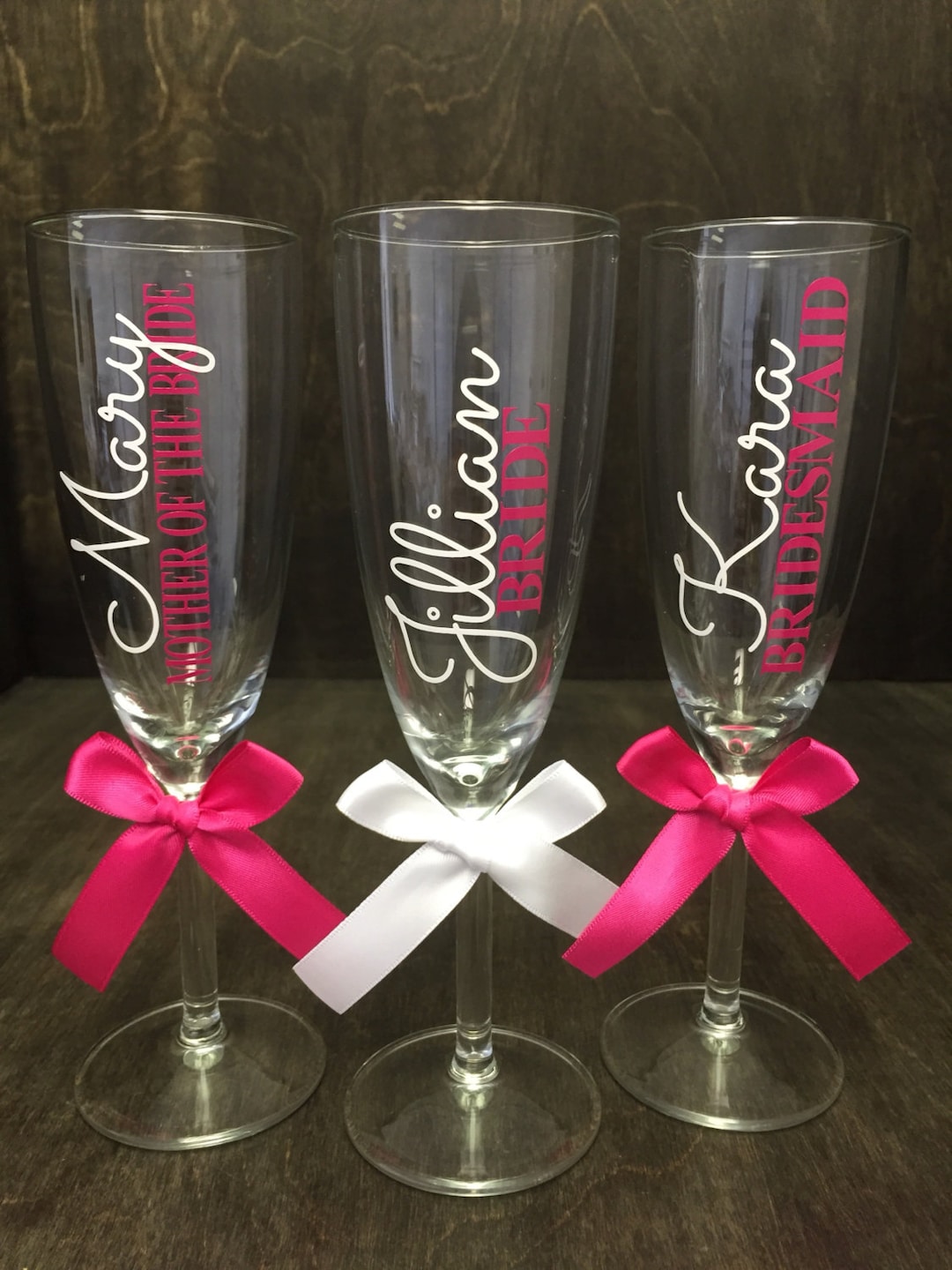 Bridesmaid Glasses, Personalized Glasses,wedding Glasses, Maid of Honor ...
