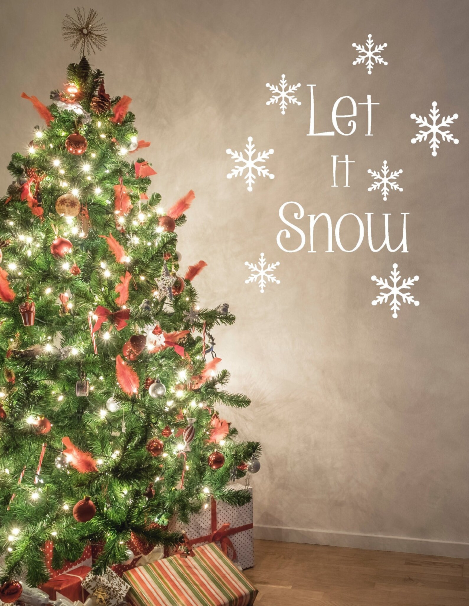 Let It Snow Decal, Winter Decal, Holiday Decal, Christmas Decal,sale - Etsy