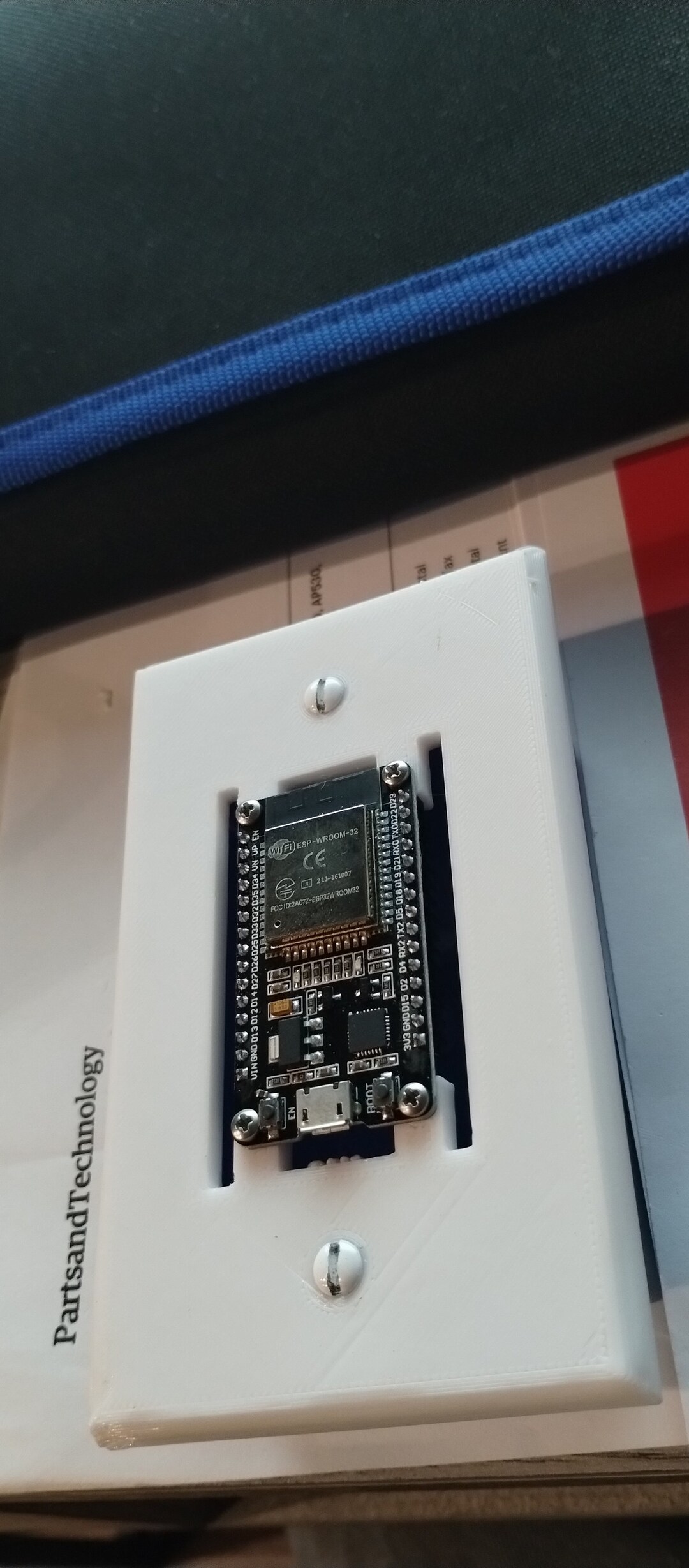 ESP-WROOM-32 ESP32 Wi-fi ESP32 Mount Assembly Fit 2X4 Outlet Box. USB ...