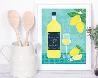 Limoncello Wall Art | Etsy