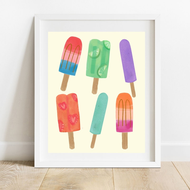 Popsicle Wall Art - Etsy