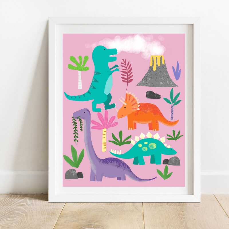 Dinosaur Art Print - Etsy