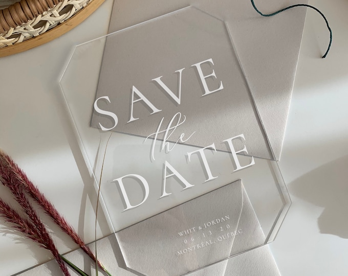 Linen Letterpress Save the Date, Linen Letterpress Invitation, Fabric ...