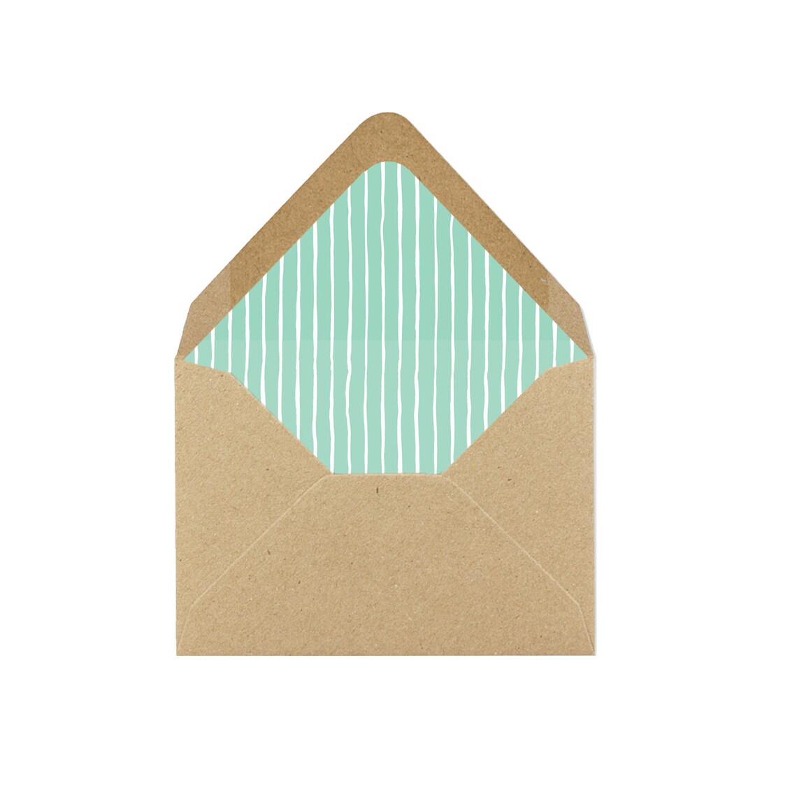 Printable Aqua Messy Vertical Stripes Pattern Envelope - Etsy