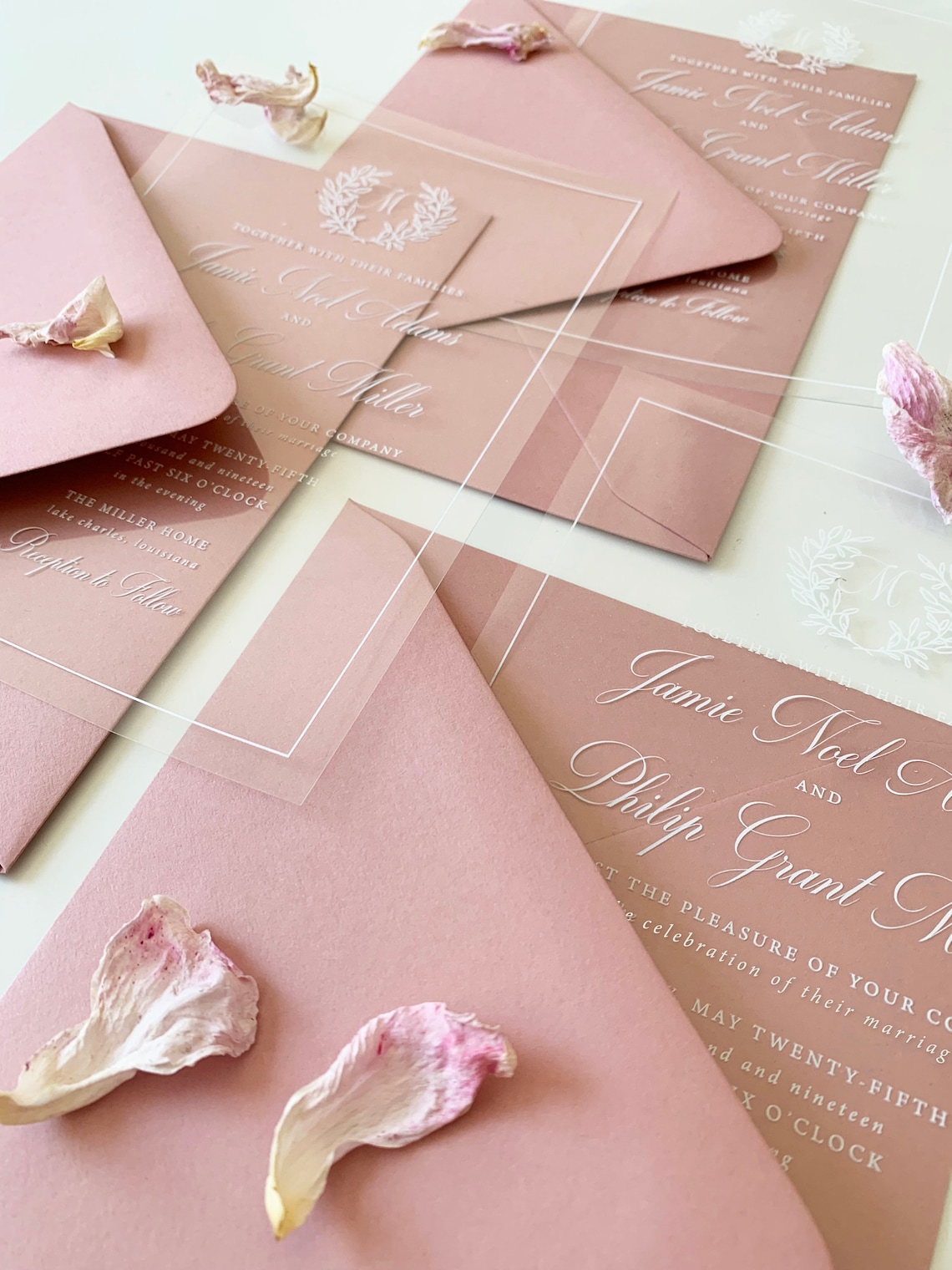 Clear Transparent Wedding Invitation Transparent Invitation | Etsy