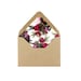 Printable Maroon and Light Pink Floral Envelope Liner/patterned Backer ...