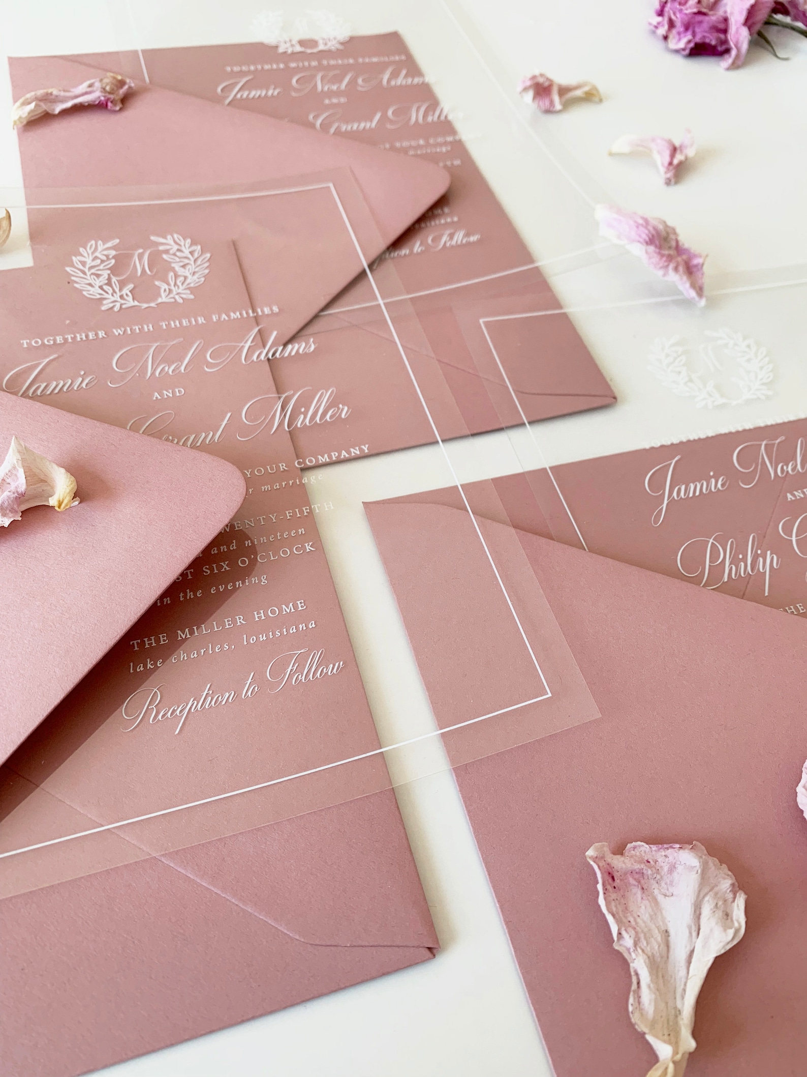 Clear Transparent Wedding Invitation Transparent Invitation | Etsy