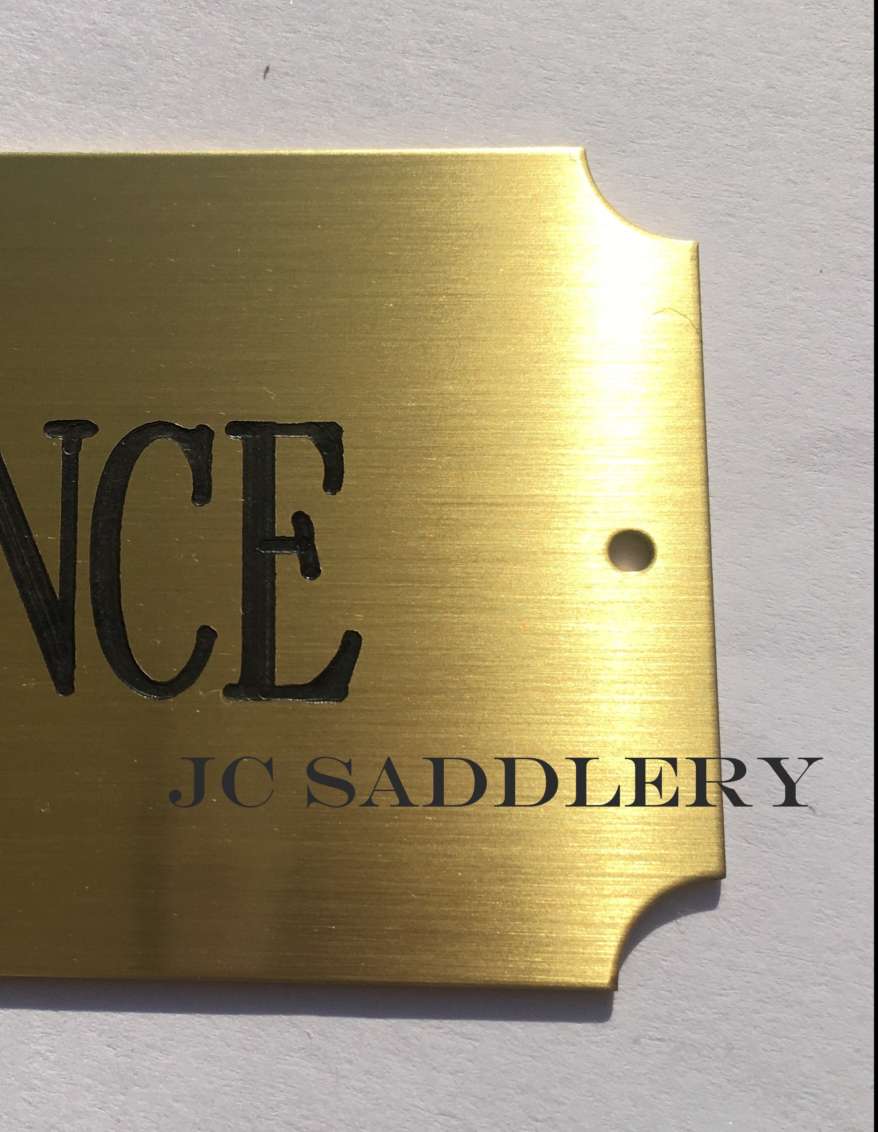 2X8 Brass Horse Notched Stall Plate | Etsy