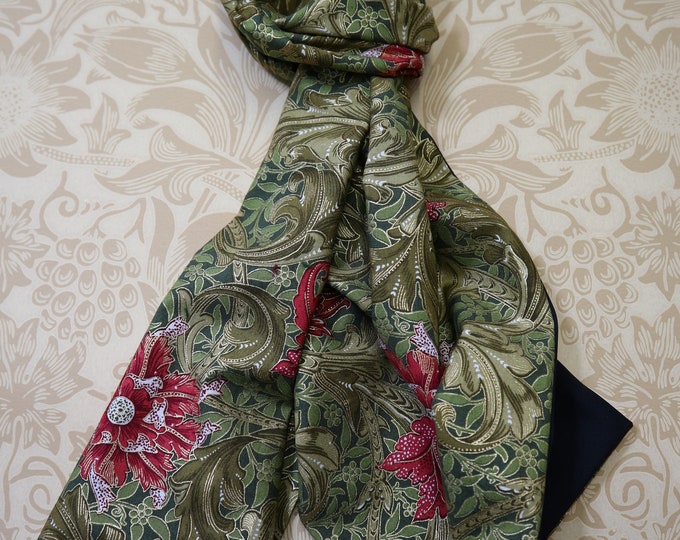 William Morris Scarf Single Stem Dark Green - Etsy
