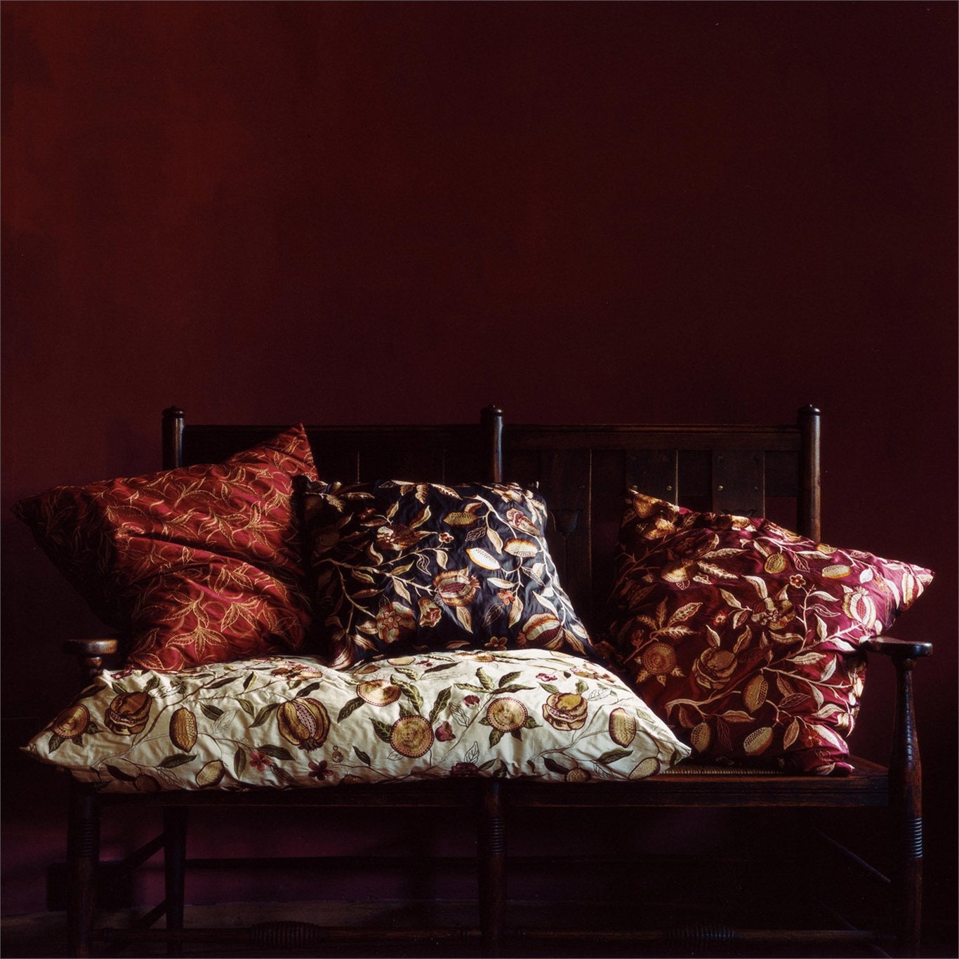 William Morris Fruit Embroiderey With Velvet Lining Portiere Door ...