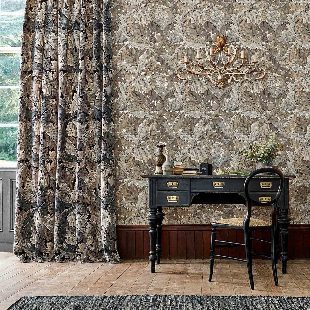 Morris & Co Acanthus Velvet Portiere Door Curtain Ready to Send SALE 40 ...