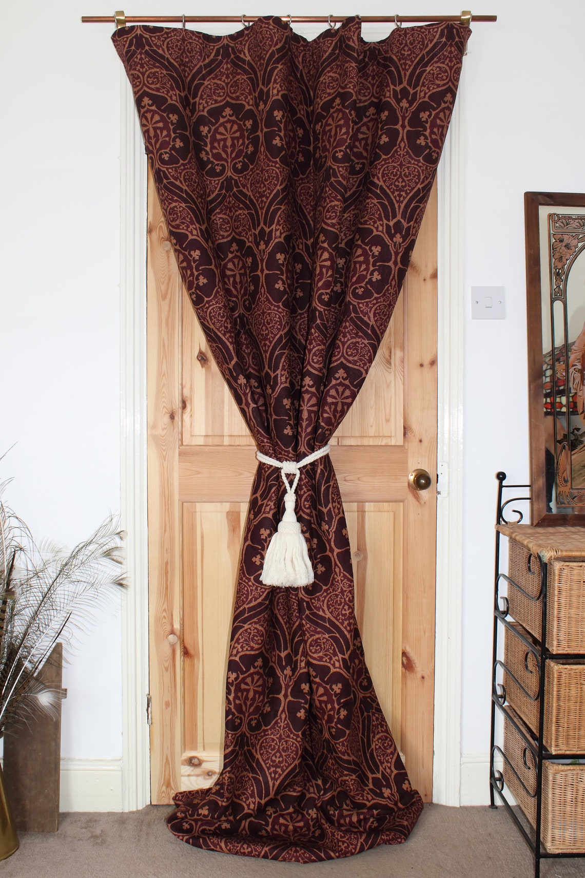 William Morris & Co Voysey Portiere Door Curtain | Etsy