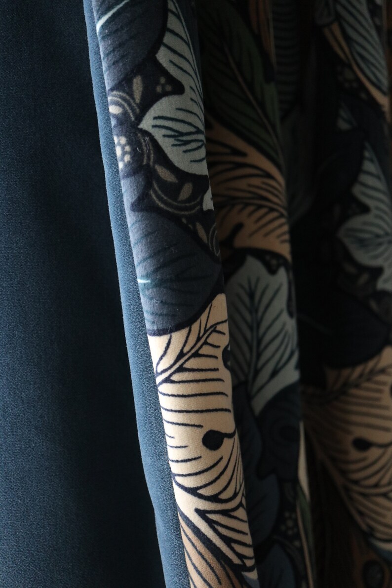 William Morris & Co Acanthus Velvet Portiere Door Curtain - Etsy