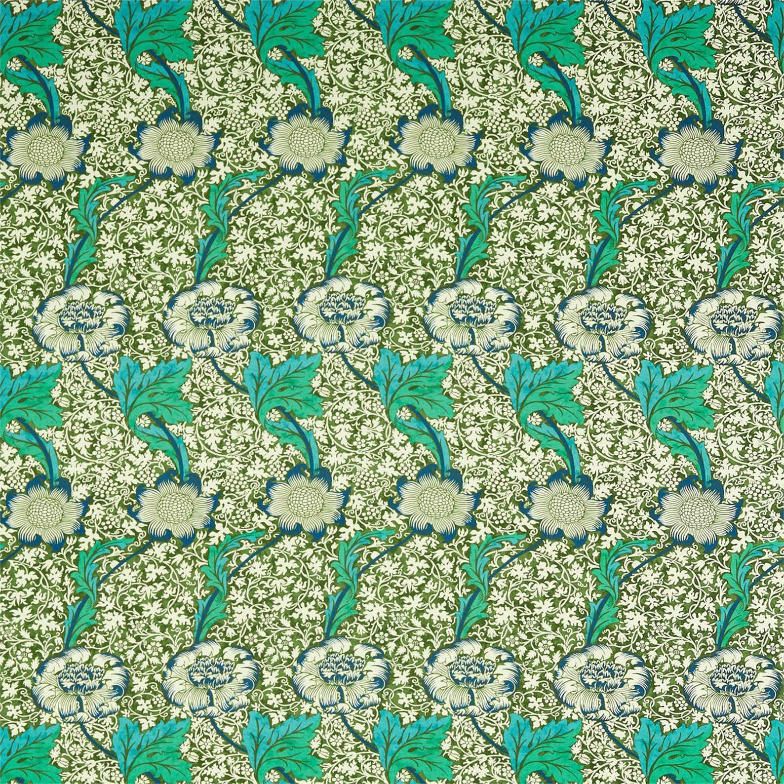 William Morris Kennet Portiere Curtain With Velvet Lining - Etsy