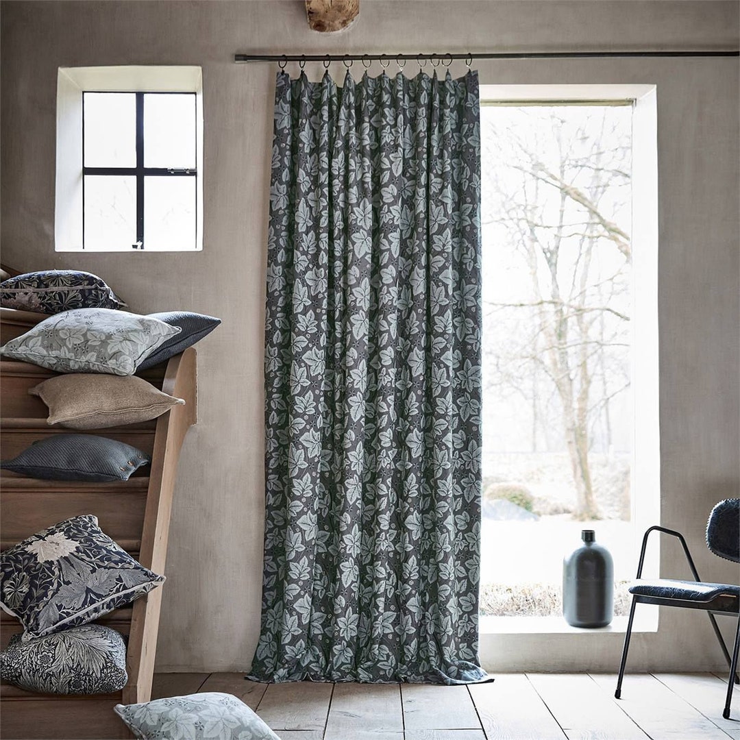 Morris & Co Bramble Door Curtain Mineral - Etsy