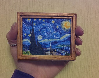 The Starry Night Vincent Van Gogh Handmade Craft - Etsy