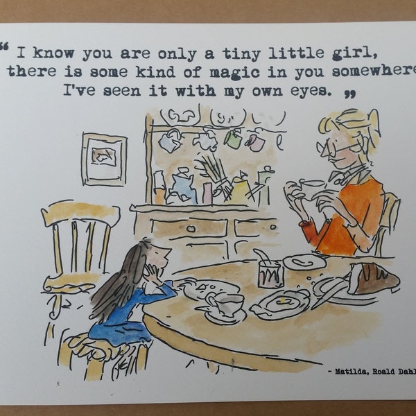 Matilda Roald Dahl - Etsy
