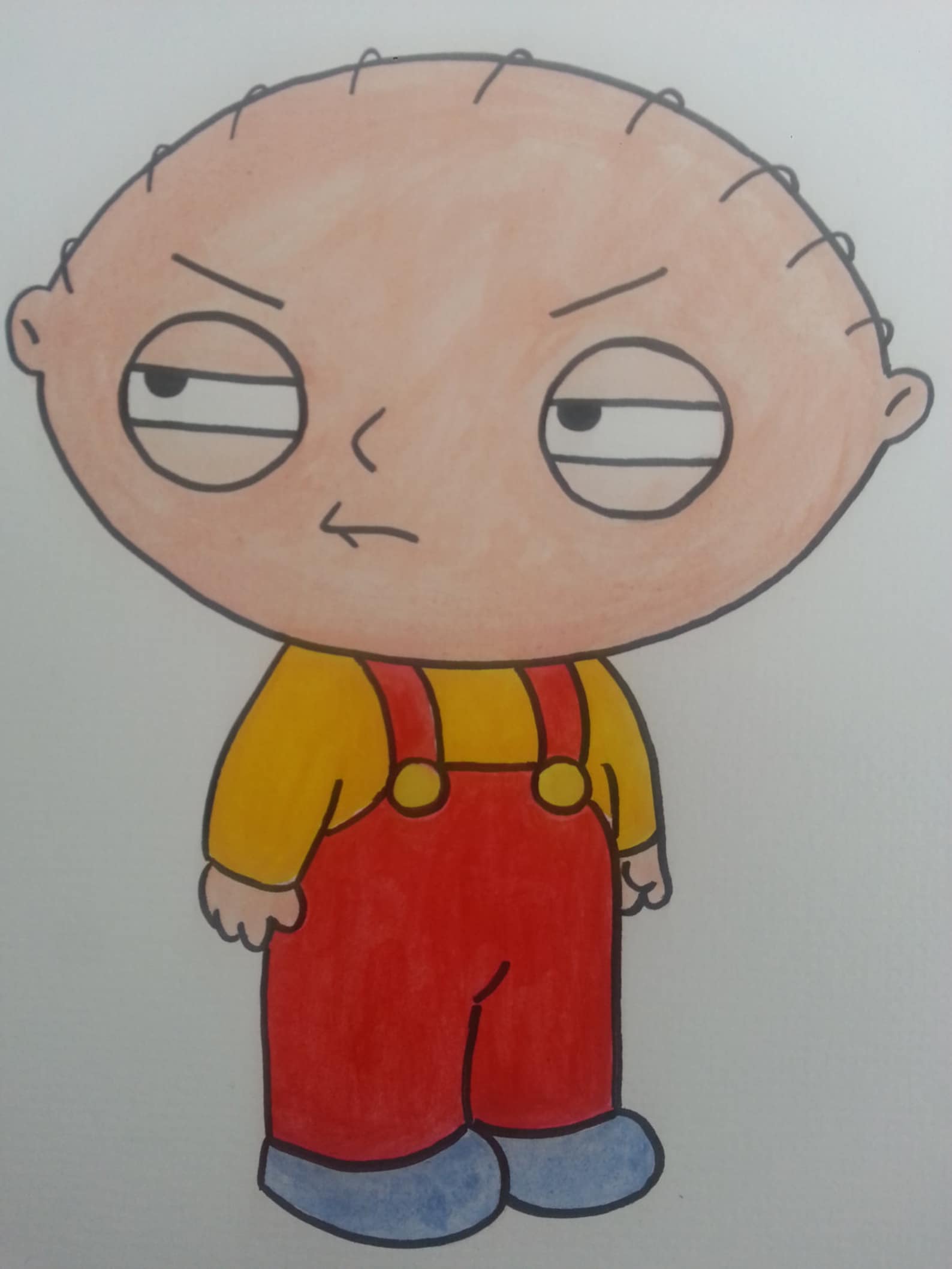 Stewie Griffin Quote A4 Watercolour Painting Family Guy Wall Art ...