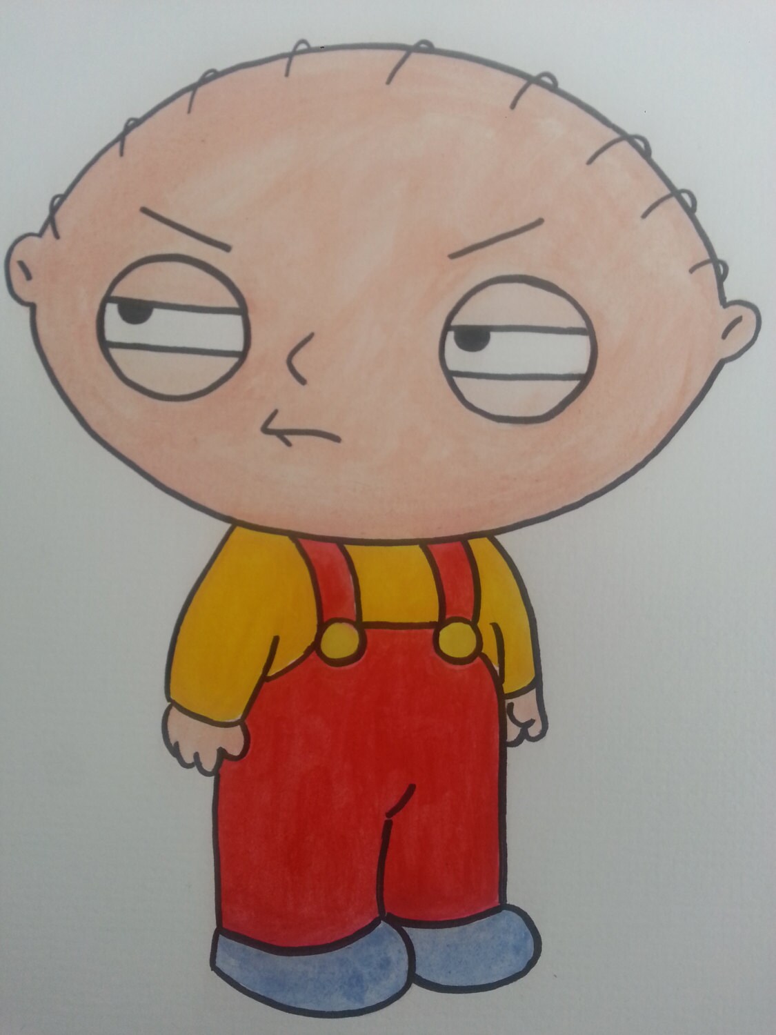 How To Draw Stewie Griffin Step By Step For Kids