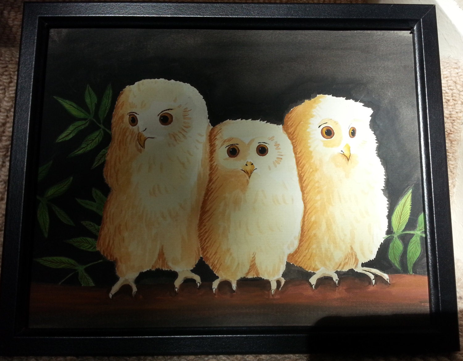 Owl Babies Mark Waddell Watercolour Painting Illustration Drawing Baby ...