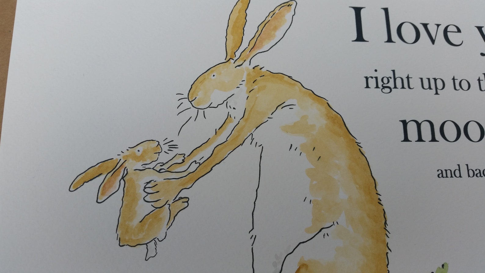 Hand Painted Guess How Much I Love You Rabbits Sam Mcbratney Anita ...