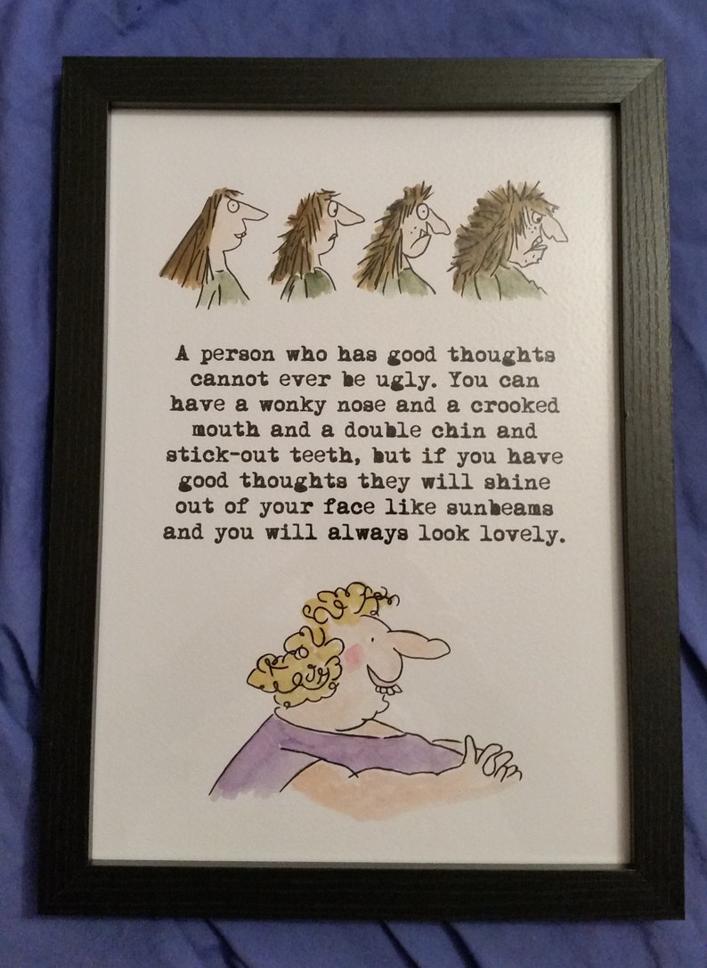 The Twits Quote and Watercolour Painting Roald Dahl Quentin - Etsy UK
