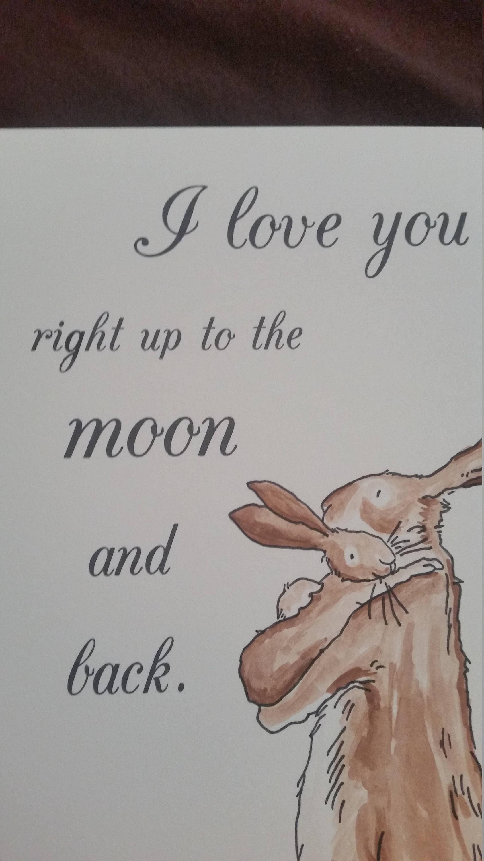 A4 Guess How Much I Love You Rabbit Cuddle Sam Mcbratney Anita - Etsy ...